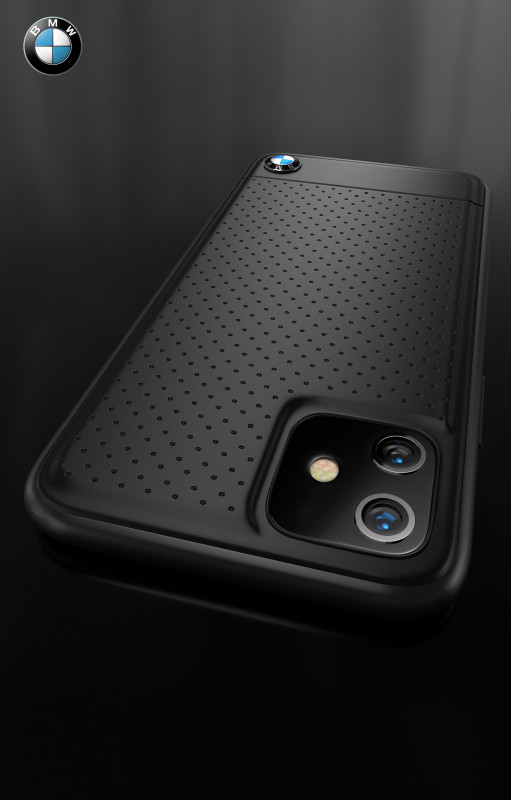 BMW ® Apple iPhone 11 Dotted M4 Coupe Leather Edition Back Cover ...