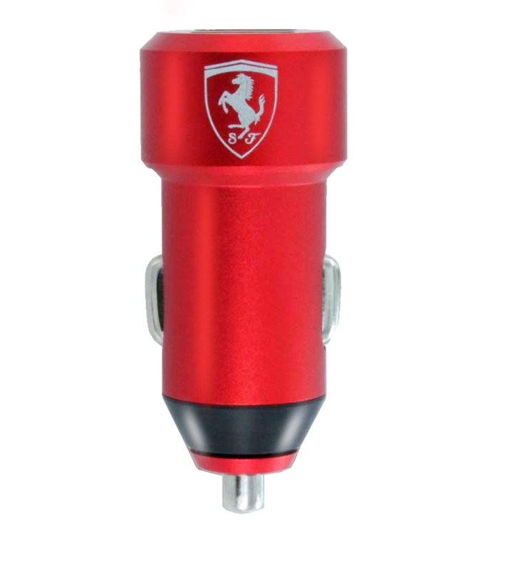 Ferrari ® 5V / 4.8 A Dual USB Output Car Charger-Red - Car Charger ...
