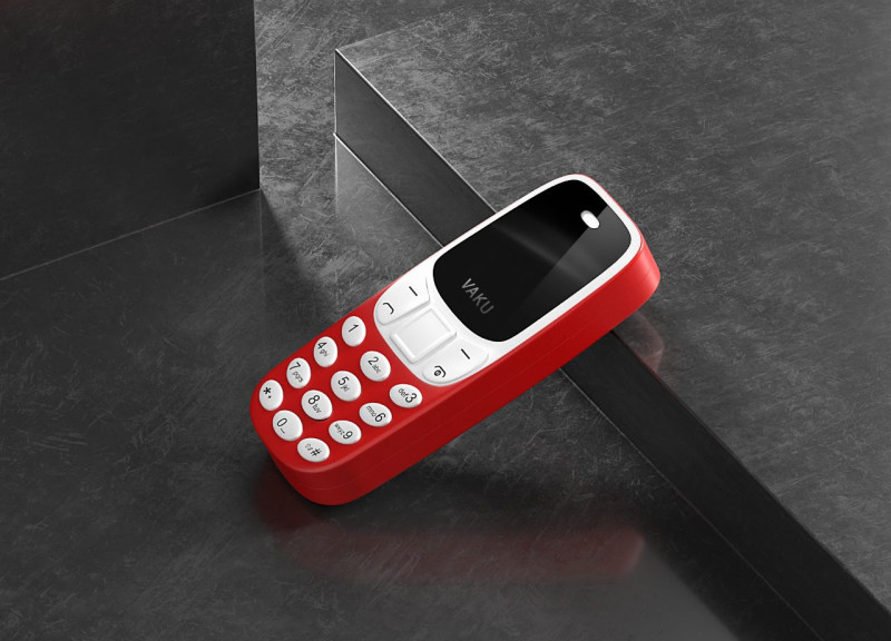 VAKU ® World's smallest Dual-Sim Nano Phone with Voice Changer, Alarm ...