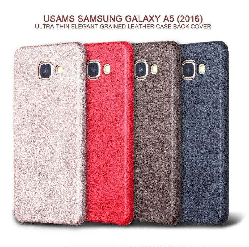 Usams ® Samsung Galaxy A5 (2016) Ultra-thin Elegant Grained Leather ...