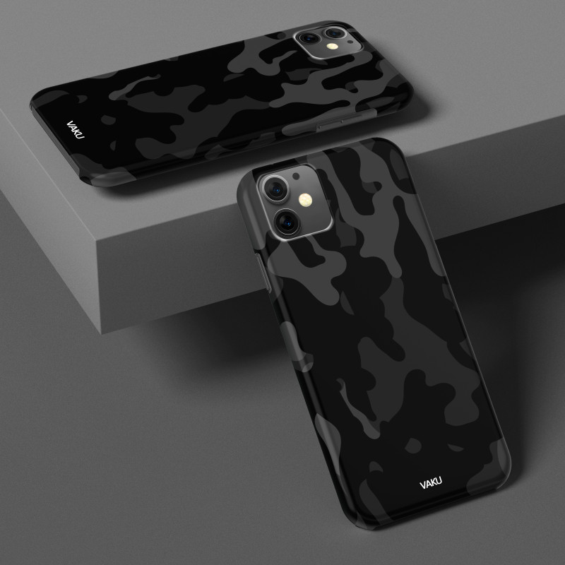 Vaku ® Apple iPhone 11 Black Camouflage Designer Print Back cover ...