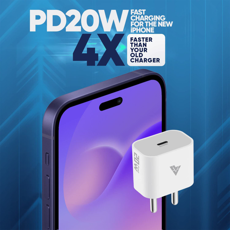 Original iPhone 20W Charger Type C PD Fast [Apple MFi Certified ...