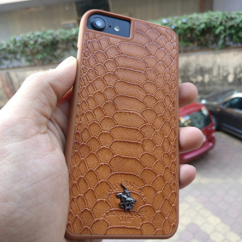 Santa Barbara Polo Club ® Apple iPhone 8 Knight Series Crocodile Finish ...