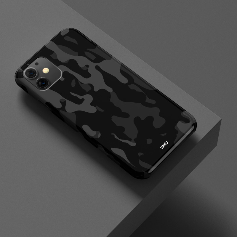 Vaku ® Apple iPhone 11 Black Camouflage Designer Print Back cover ...