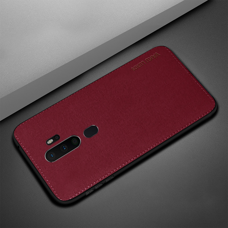 Vaku ® Oppo A5 2020 Luxico Series Hand-Stitched Cotton Textile Ultra ...