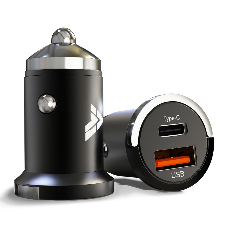 Vaku ® Voltryder USB C 45W Dual Port Fast USB Car Charger With Power ...