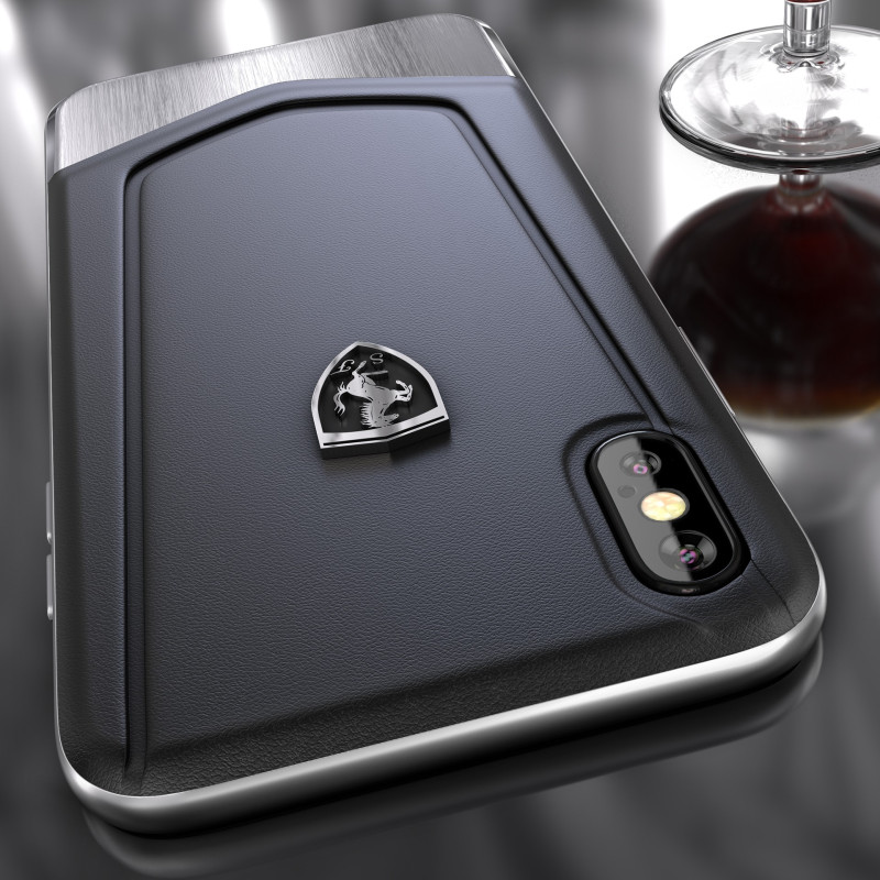 Ferrari ® Apple iPhone X Moranello Series Luxurious Leather + Metal ...