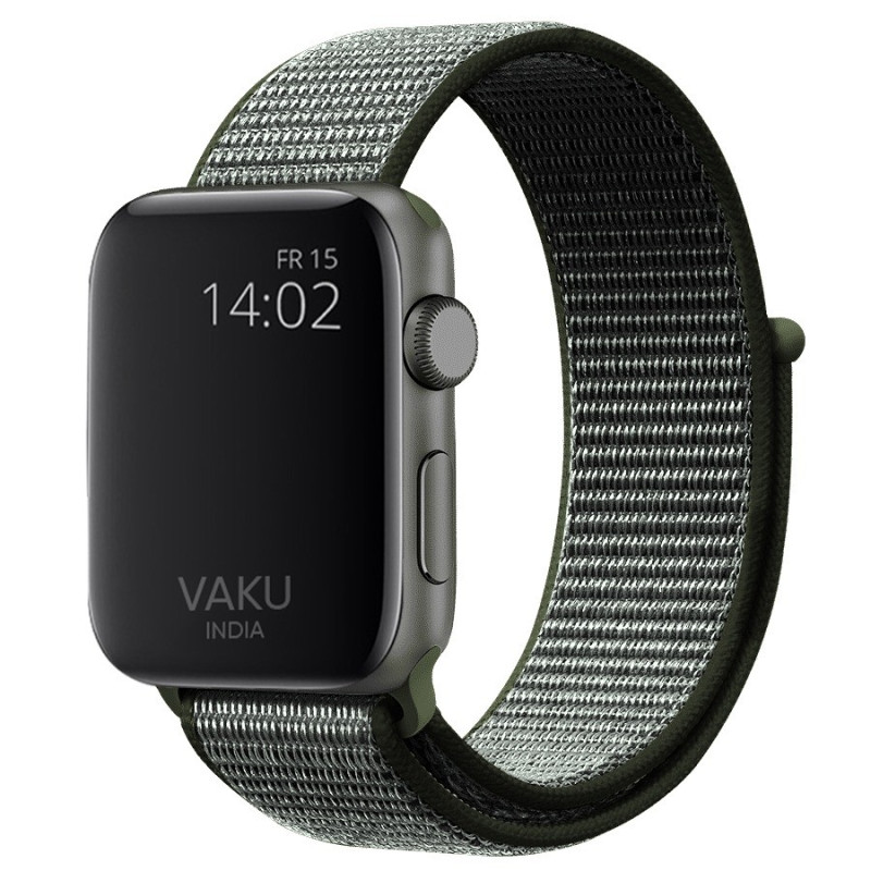 Vaku ® For Apple Watch 42/44 mm Wooven Steve Nylon Strap-【Watch Not ...