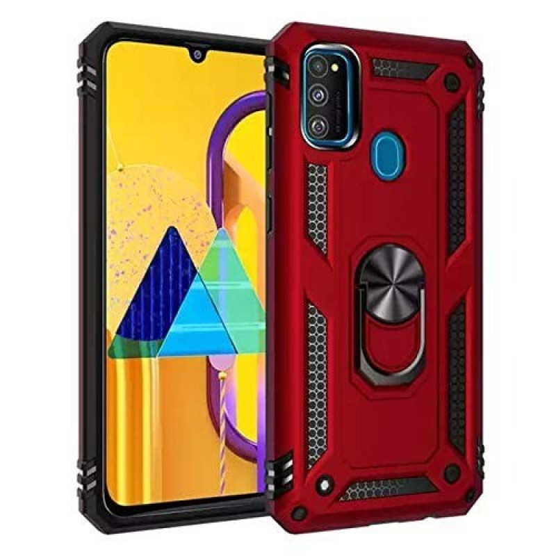 Vaku ® Samsung Galaxy M30S Hawk Ring Shock Proof Cover with Inbuilt ...