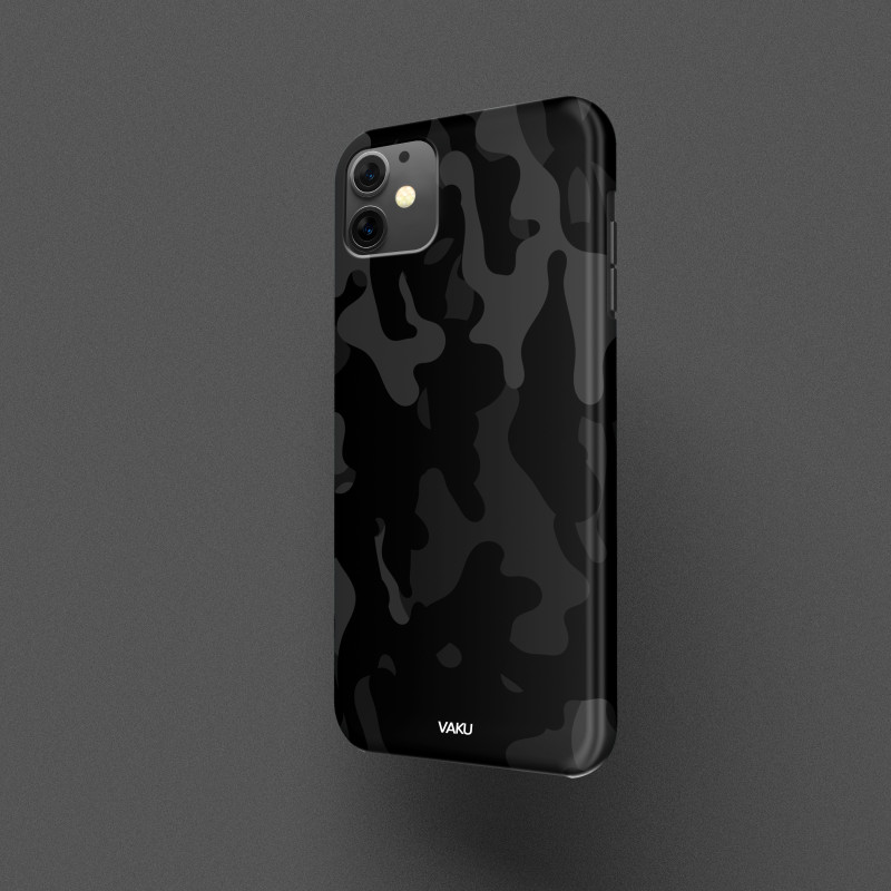 Vaku ® Apple iPhone 11 Black Camouflage Designer Print Back cover ...