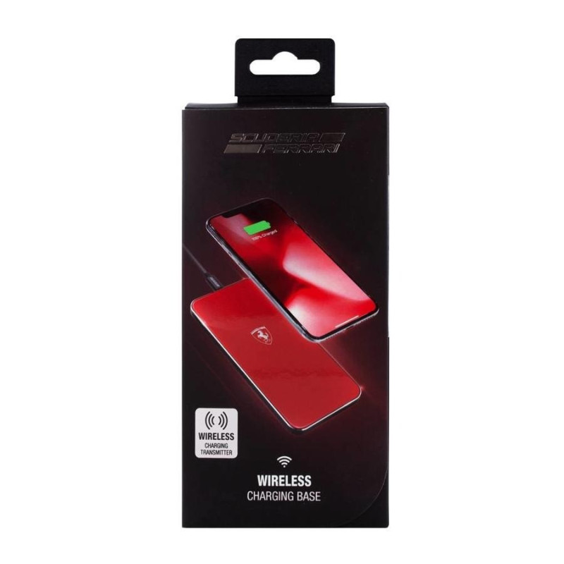 Scuderia Ferrari ® Ferrari Logo Wireless Fast Charging Glossy Pad with ...