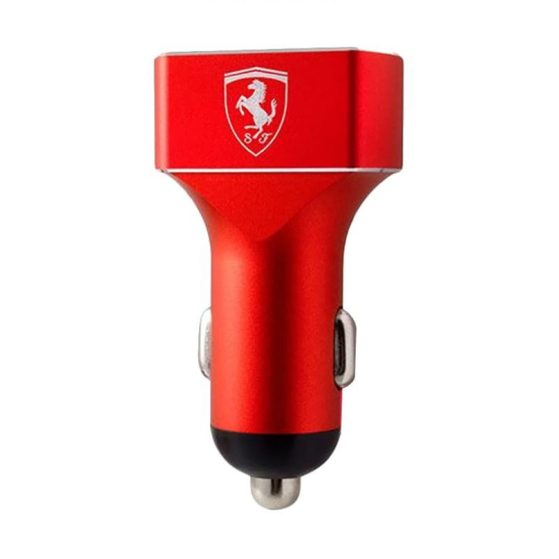 Ferrari ® 5V / 7.2 A 3 USB Output car charger - Brand - Screen Guards India