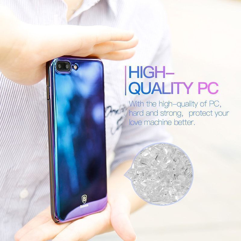 Baseus ® Apple iPhone 7 Plus Glass Series Ultra-Shine Luxurious Mirror ...