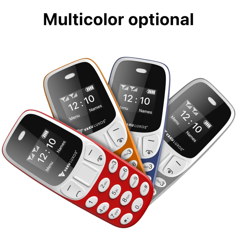 VAKU ® World's smallest Dual-Sim Nano Phone with Voice Changer, Alarm ...