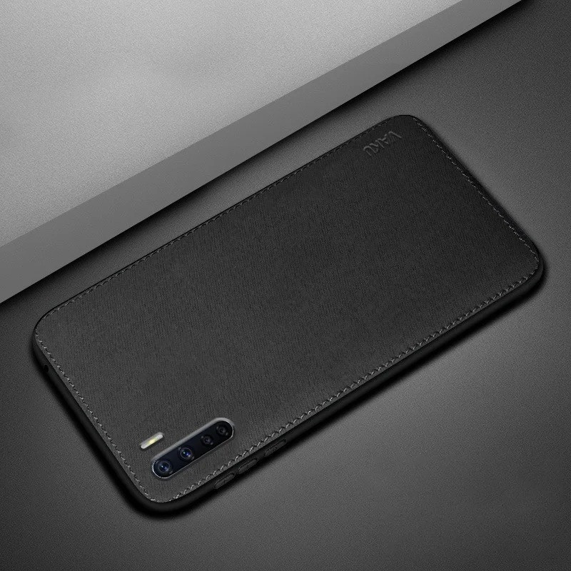 Vaku ® Oppo F15 Luxico Series Hand-Stitched Cotton Textile Ultra Soft ...