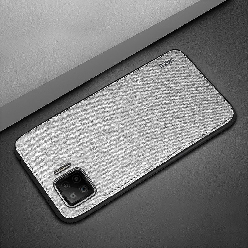 Vaku ® Oppo F17 Luxico Series Hand-Stitched Cotton Textile Ultra Soft ...