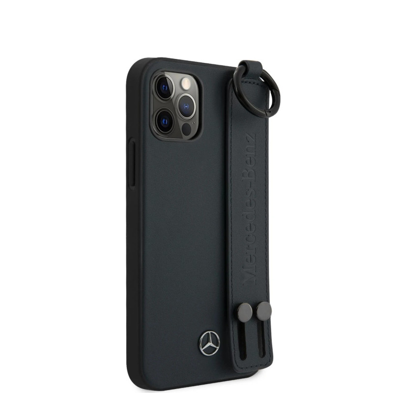 Mercedes Benz ® For iPhone 12 Pro Max (6.7) Premium Strap Line Leather ...