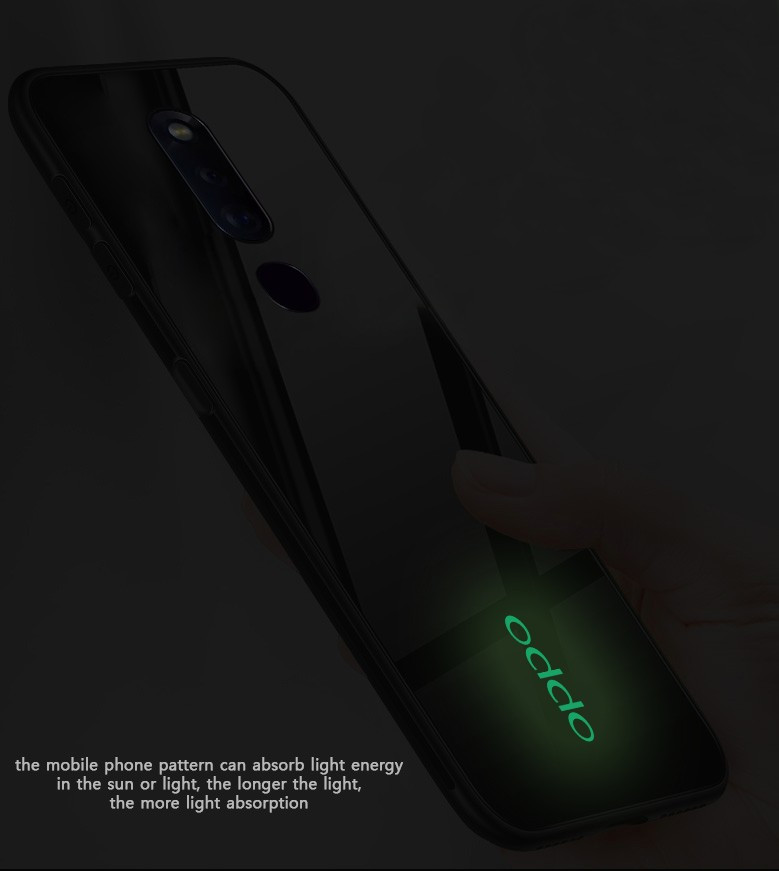 VAKU ® Oppo F11 Pro Radium GLOW Light Illuminated OPPO Logo 3D Designer ...