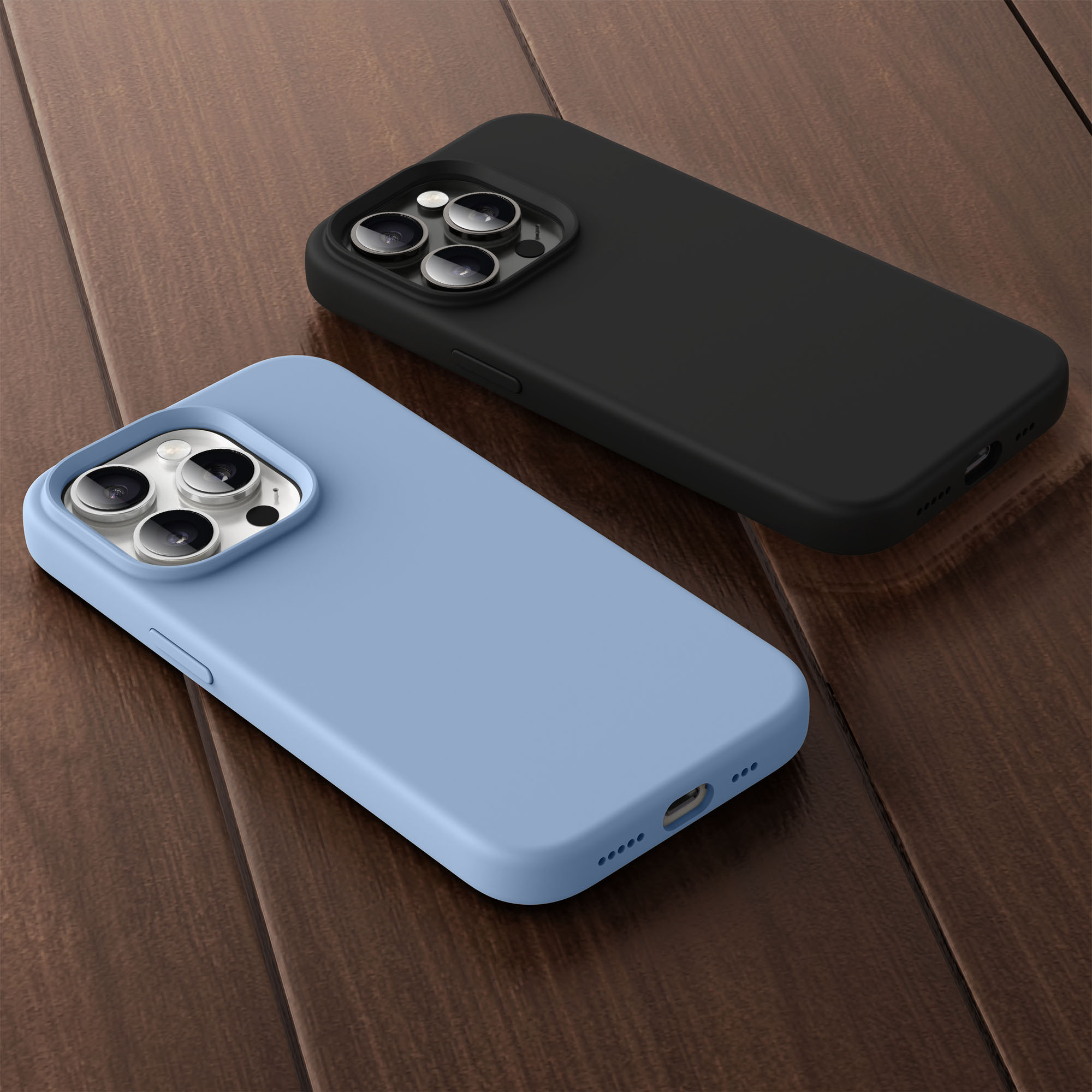 Vaku Luxos ® Apple iPhone 15 Pro Liquid Silicone Slim Protective ...