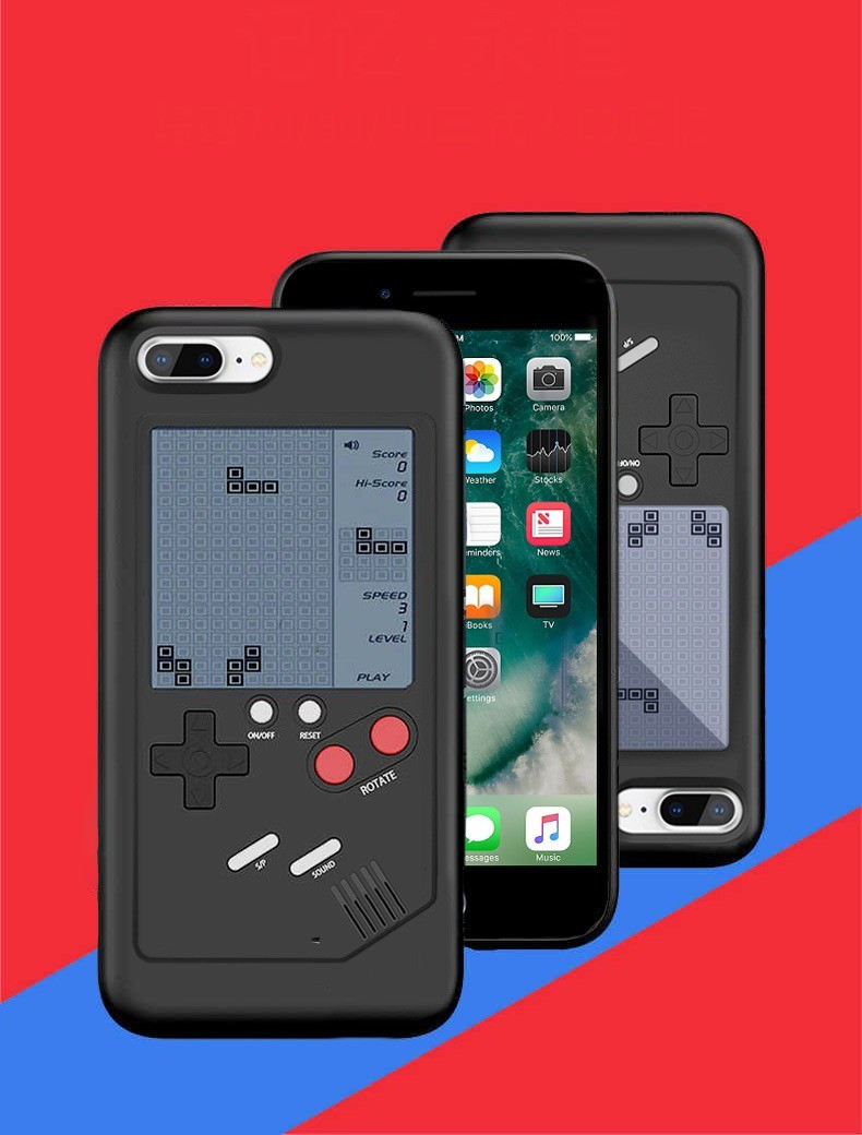 Vaku ® Apple iPhone 7 Plus Retro Video Gaming Console 26 in 1 Games ...