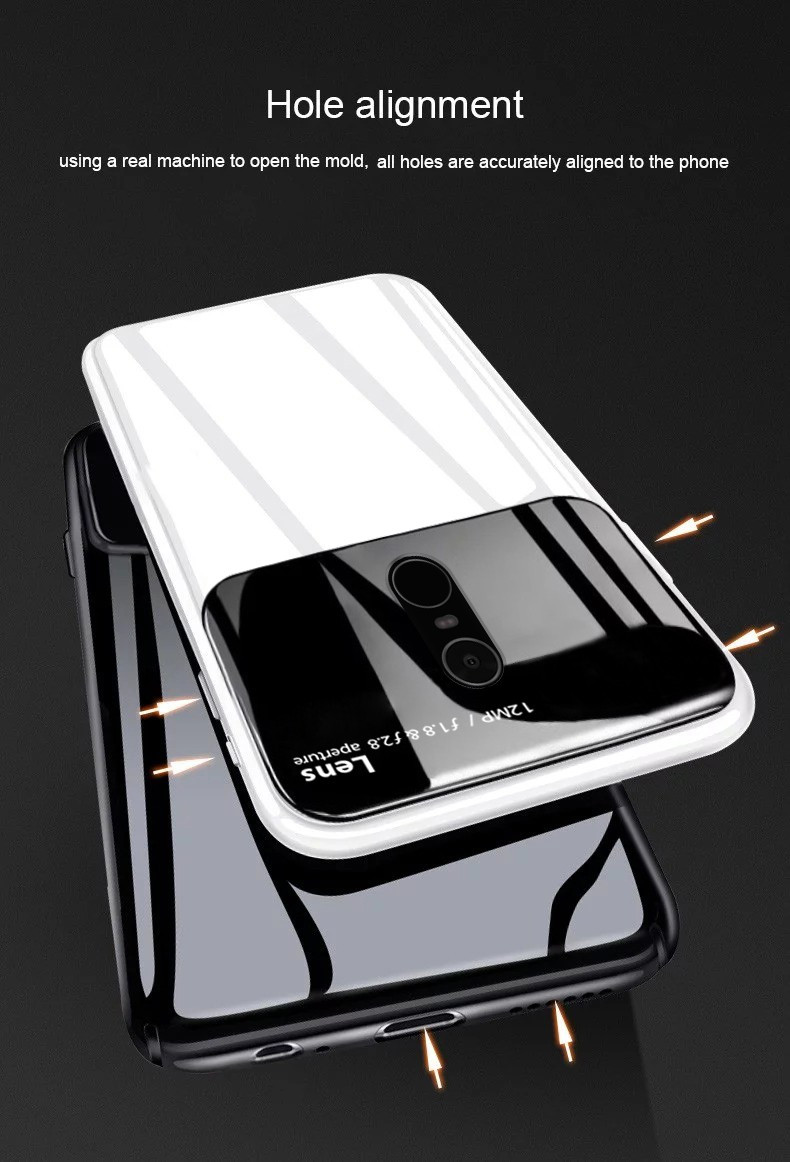 Vaku ® Xiaomi Redmi Note 4 Polarized Glass Glossy Edition PC 4 Frames ...