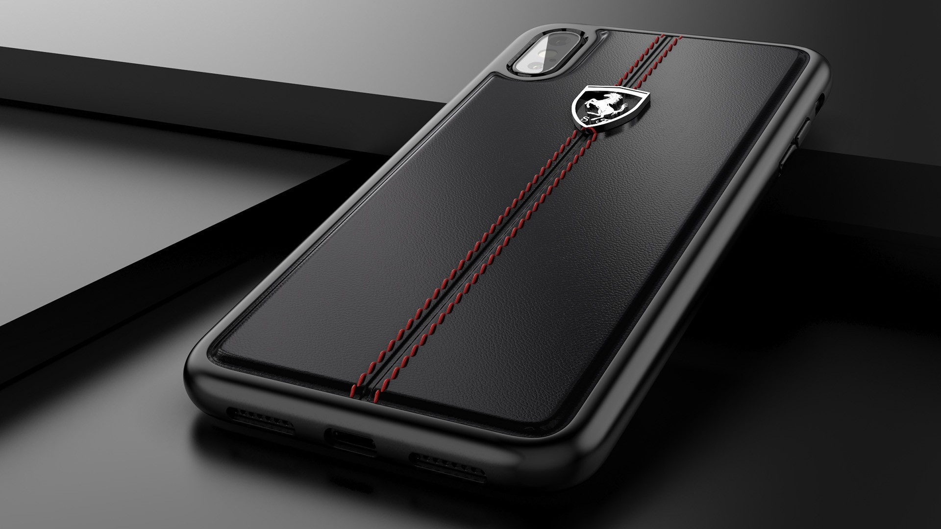 Ferrari ® Apple iPhone X Vertical Contrasted Stripe - Material Heritage ...