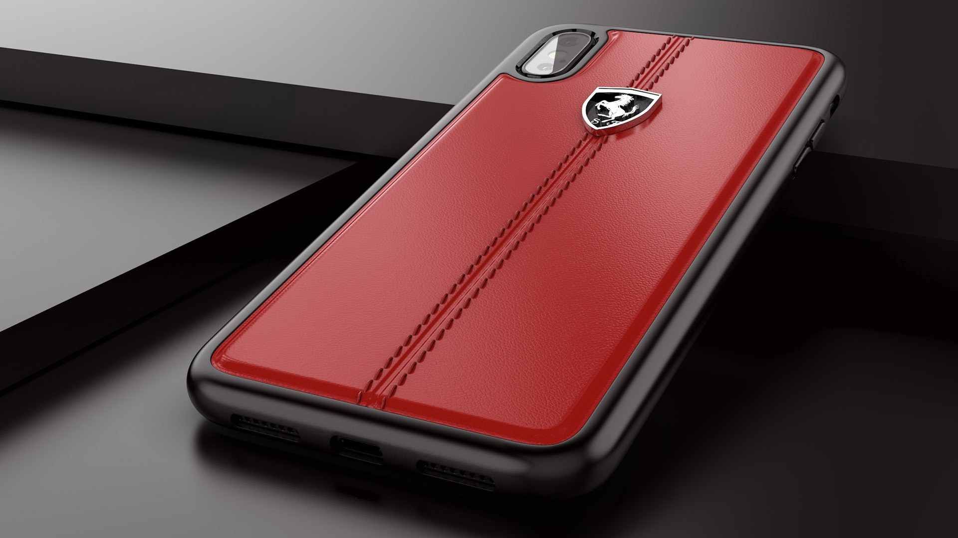 Ferrari ® Apple iPhone X Vertical Contrasted Stripe - Material Heritage ...