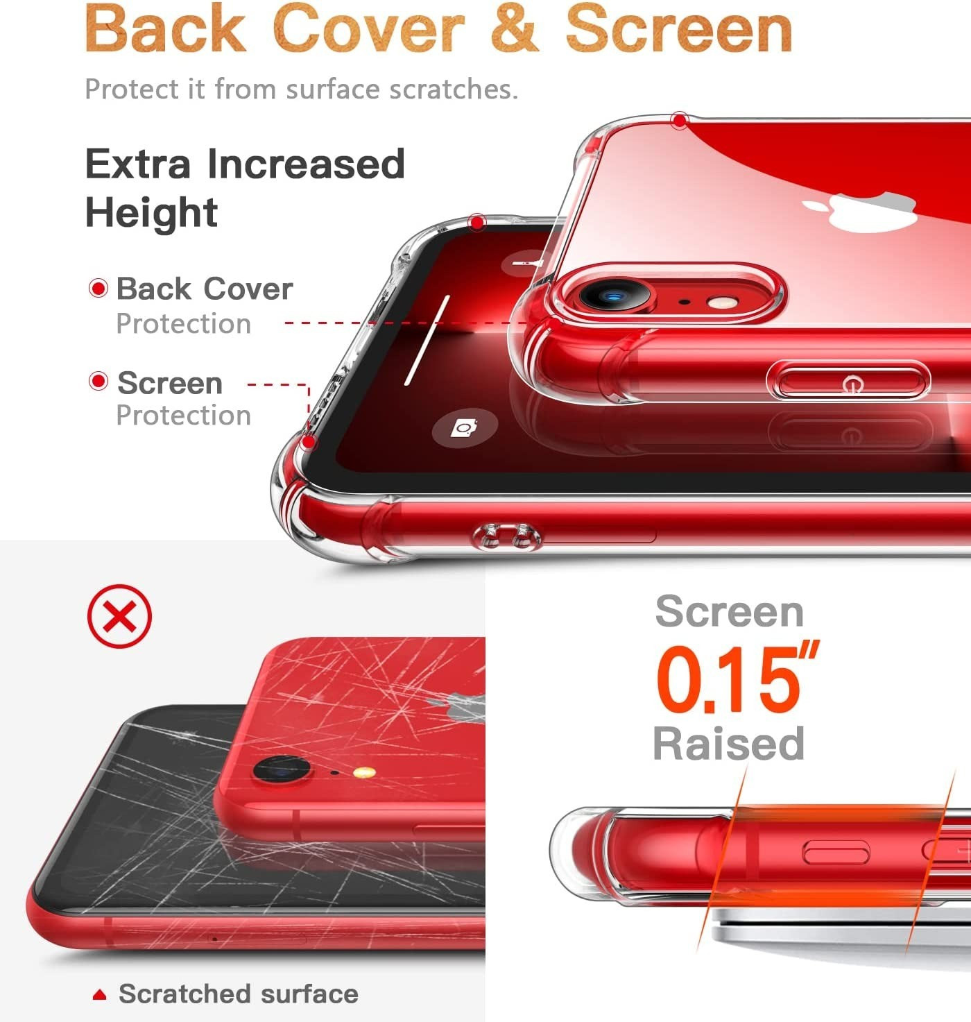 Vaku ® Apple iPhone XR Zess Clear Transparent Back Cover - iPhone XR ...
