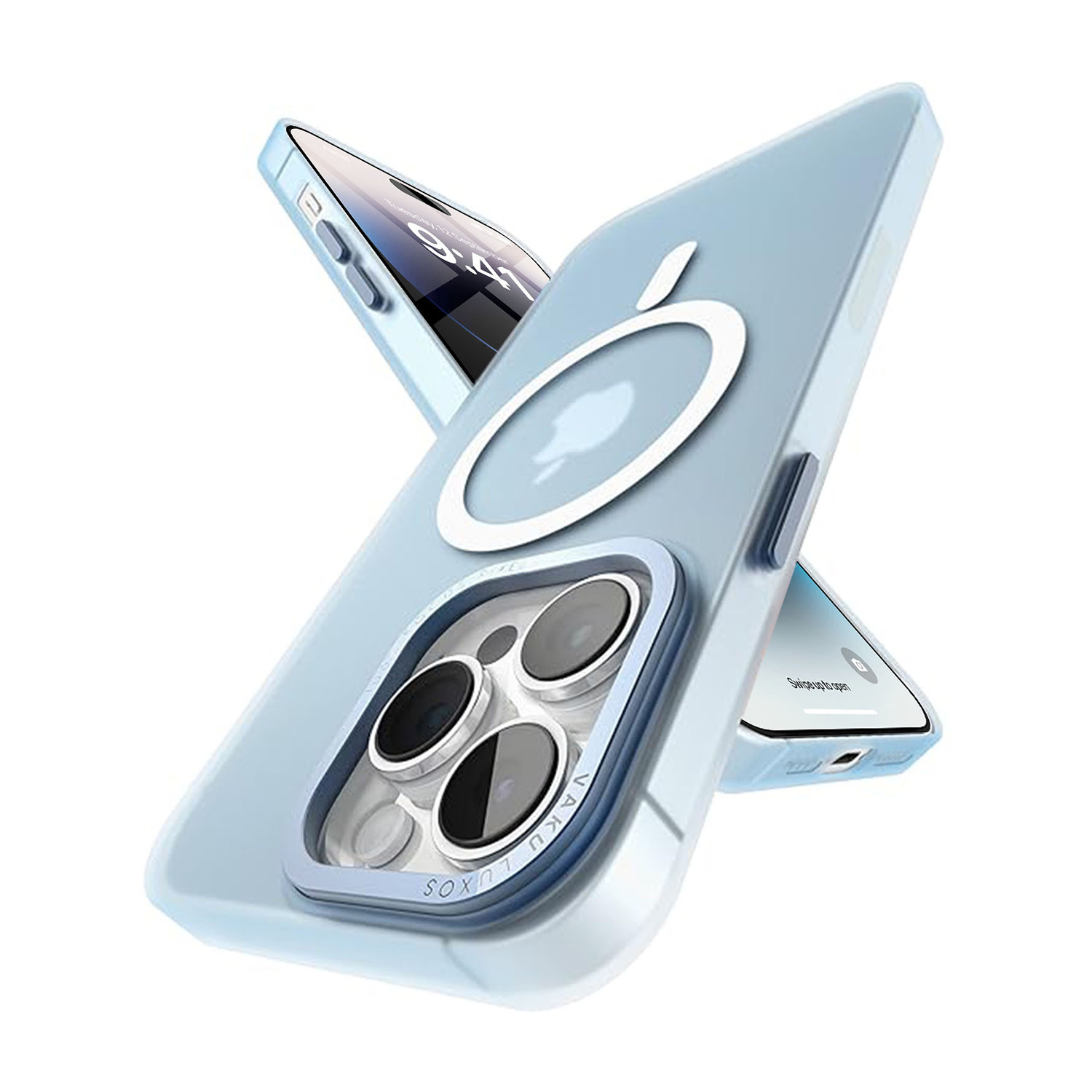 Vaku Luxos ® Apple iPhone 14 Pro San Mag-Pro Frosted TPU Camera Metal ...
