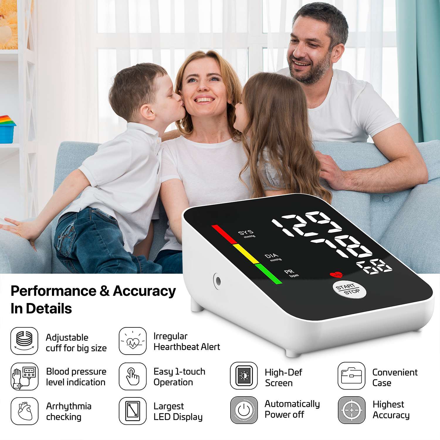 DR VAKU ® Electronic Rechargeable BP Machine Monitor Digital Fully ...