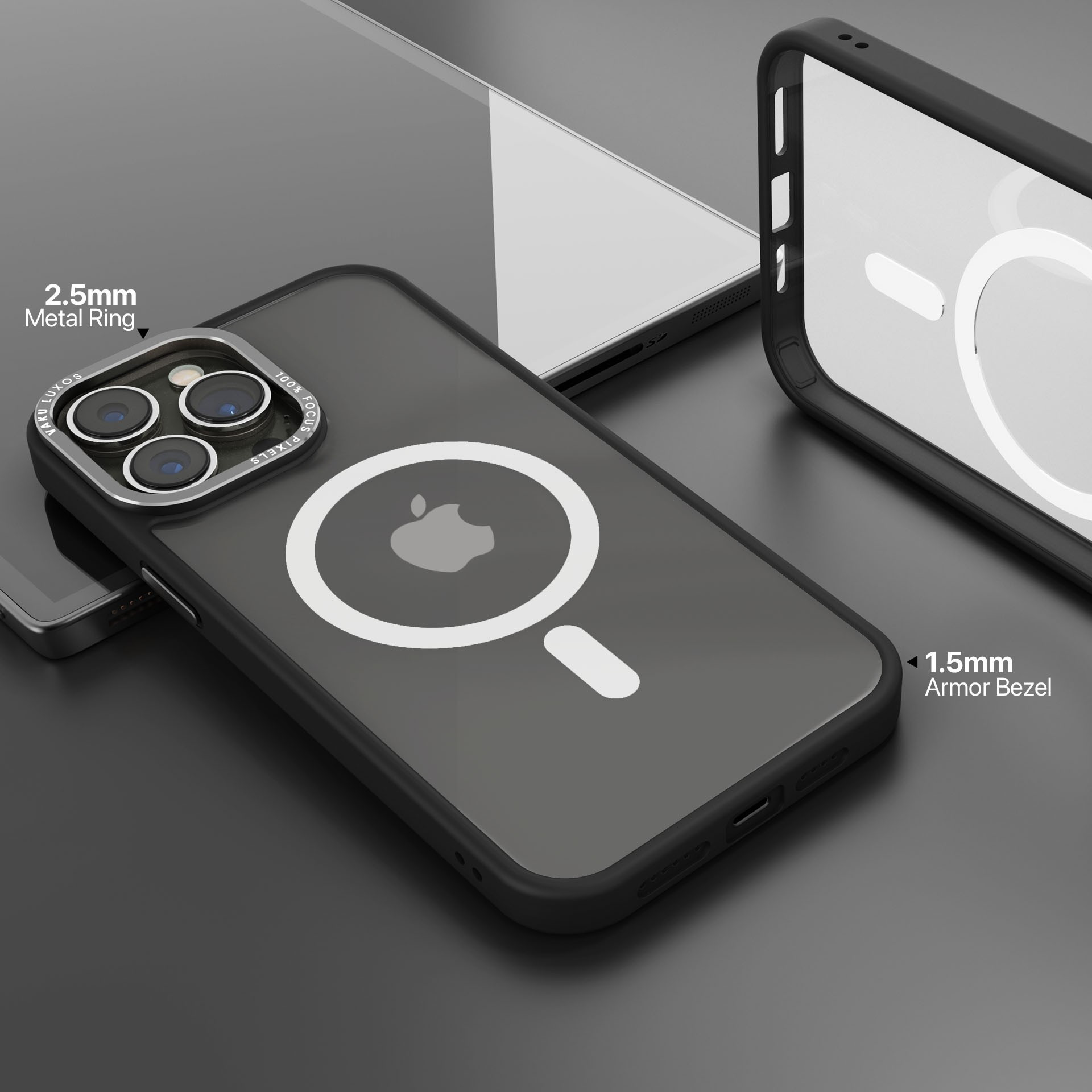 Vaku Luxos ® Apple iPhone 14 Pro Translucent MagPro Armor Slim ...