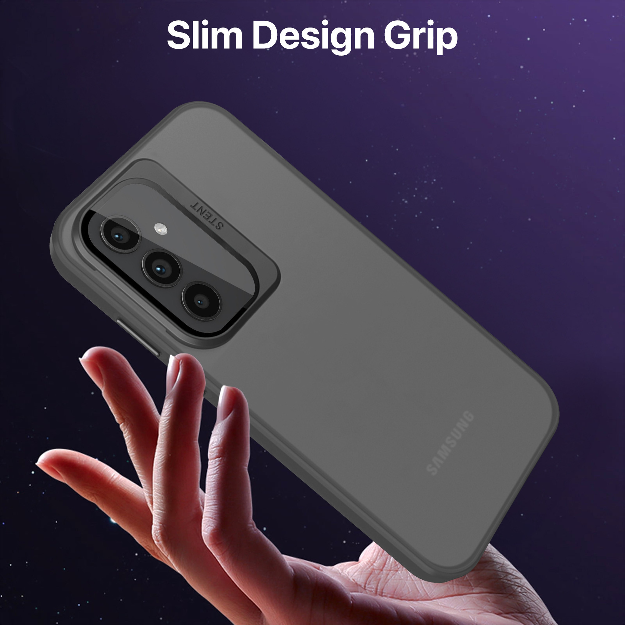 Vaku ® Samsung Galaxy A15 5G Rime Frosted Translucent Camera Protector ...