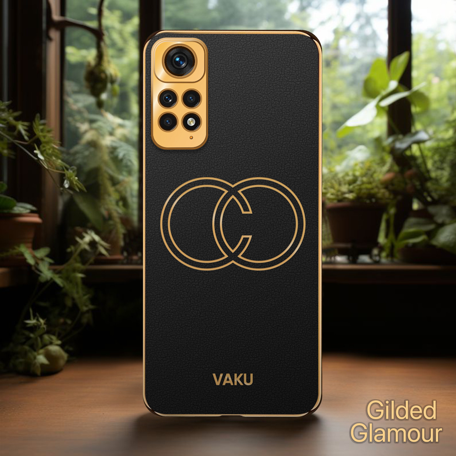 Vaku ® Xiaomi Redmi Note 11 Pro Plus 5G Skylar Leather Pattern Gold ...