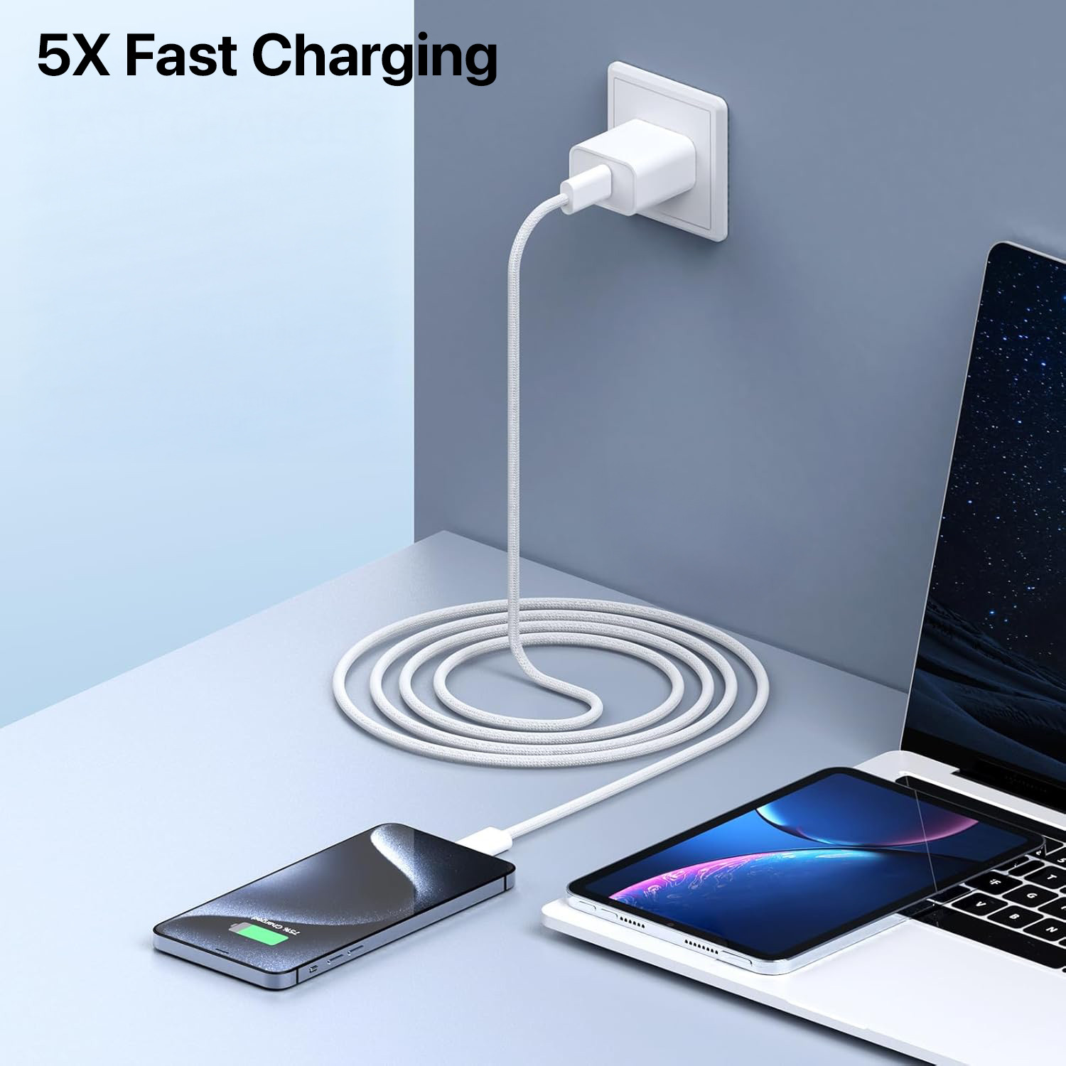 Original 20W iPhone Charger + Type C to Type C [Apple MFi Certified ...