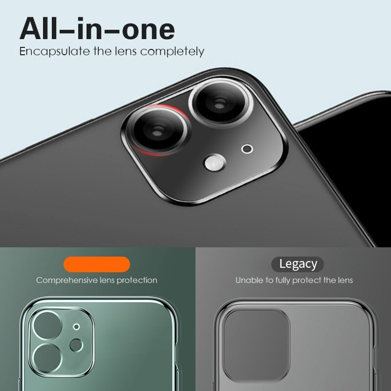 VAKU ® Compatible For iPhone 11 Camera Lens Protection Transparent TPU ...