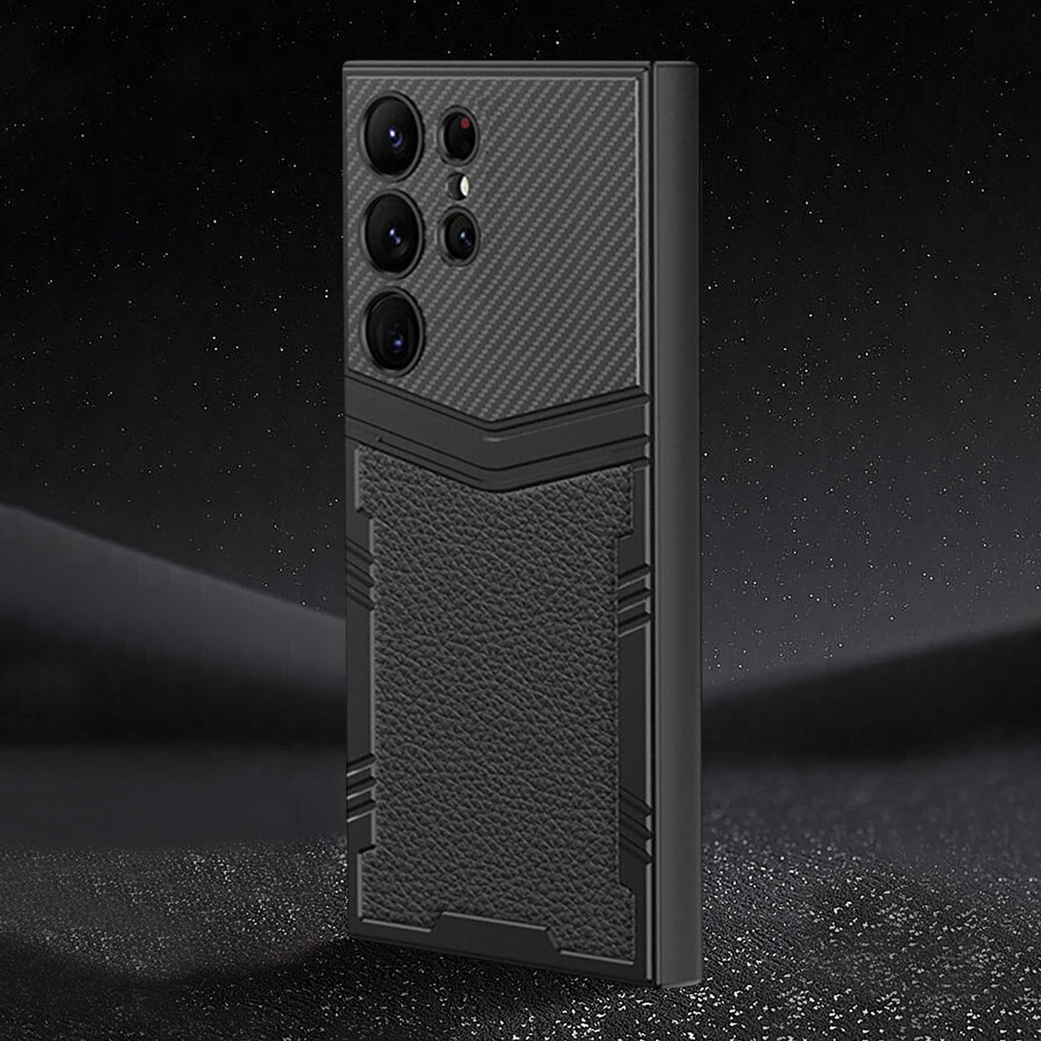 Vaku ® Samsung Galaxy S22 Ultra Carbon Shield Matte TPU Back Cover Case - Galaxy S22 Ultra ...