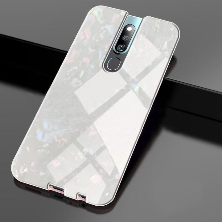 VAKU ® Oppo F11 Pro Glossy Marble with 9H hardness tempered glass ...