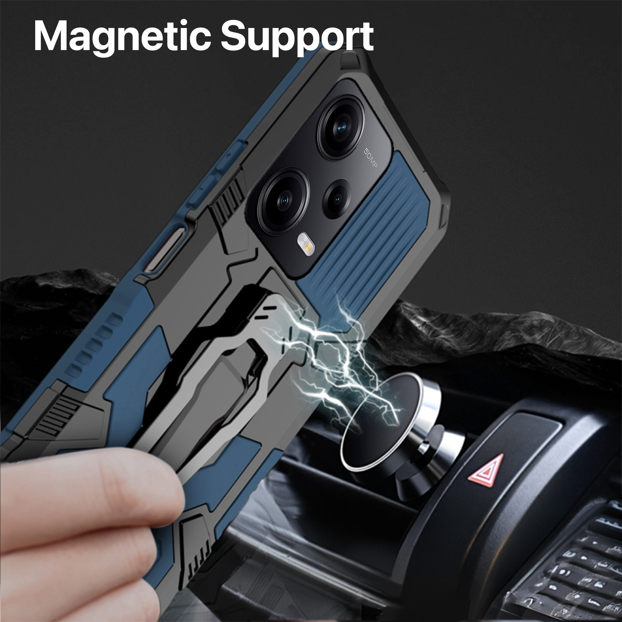 Vaku ® Xiaomi Redmi Note 12 Pro Vanguard Military Grade Armor Case with ...