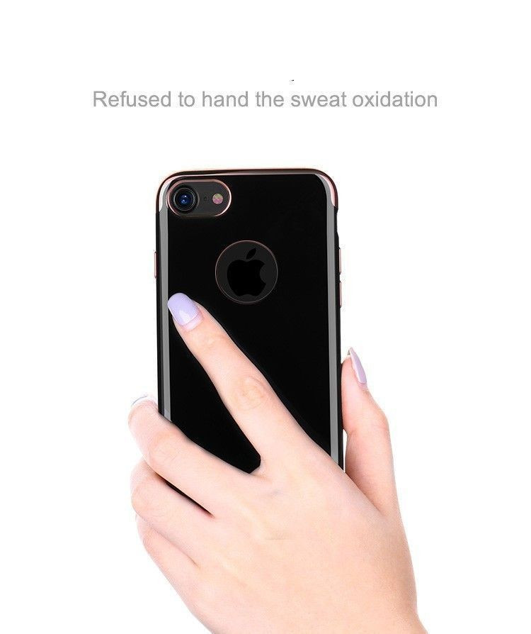 i-Smile ® Apple iPhone 7 Piano Black Bould Series 2K Electroplated ...