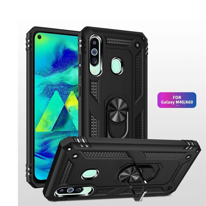 Vaku ® Samsung Galaxy M40 Hawk Ring Shock Proof Cover with Inbuilt ...