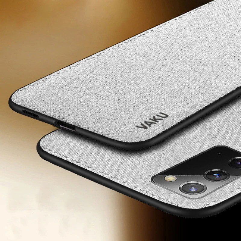 Vaku ® Samsung Galaxy Note 20 Luxico Series Hand-Stitched Cotton ...