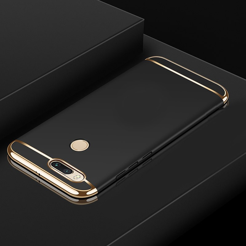 Vaku ® Xiaomi Mi A1 Line Gold Series Ultra-thin Splicing PC Back Cover ...