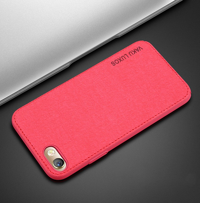 Vaku ® Oppo A83 Luxico Series Hand-Stitched Cotton Textile Ultra Soft ...