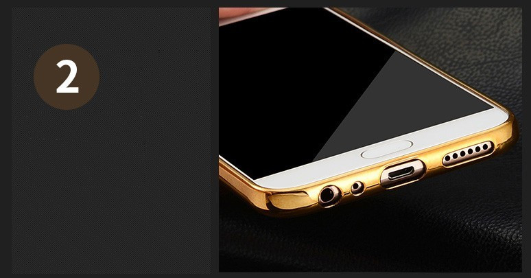 Vaku ® Oppo F3 Leather Stitched Gold Electroplated Soft TPU Back Cover ...