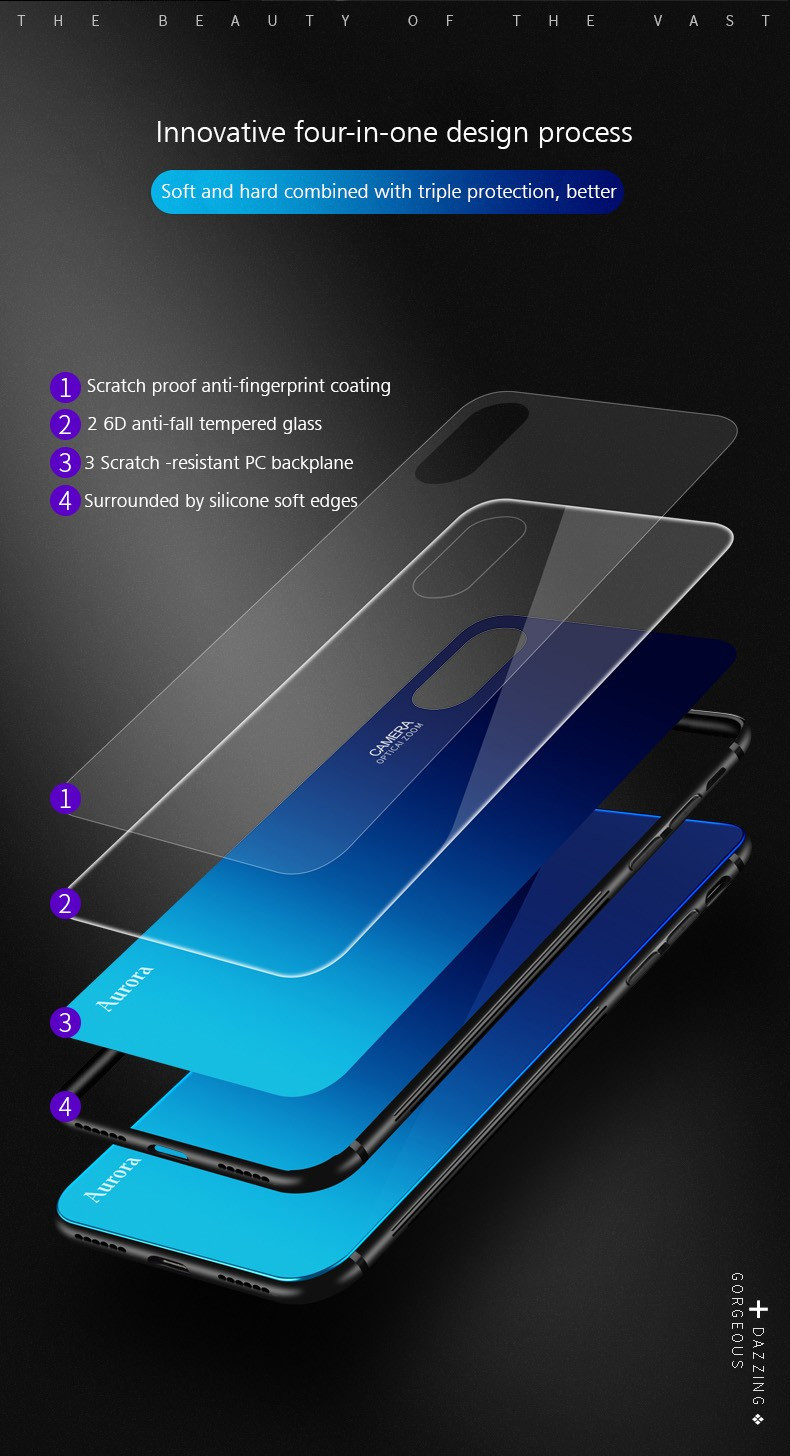 Vaku ® Apple iPhone X Optical zoom Series Glass Ultra-Shine Luxurious ...