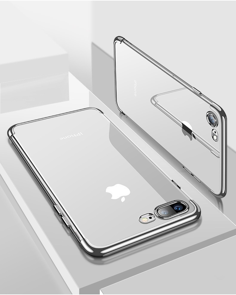 Vaku ® Apple iPhone 8 Plus CAUSEWAY Series Electroplated Shine Bumper ...