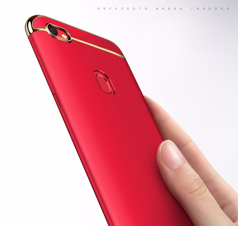 Vaku ® Oppo F5 Ling Series Ultra-thin Metal Electroplating Splicing PC ...