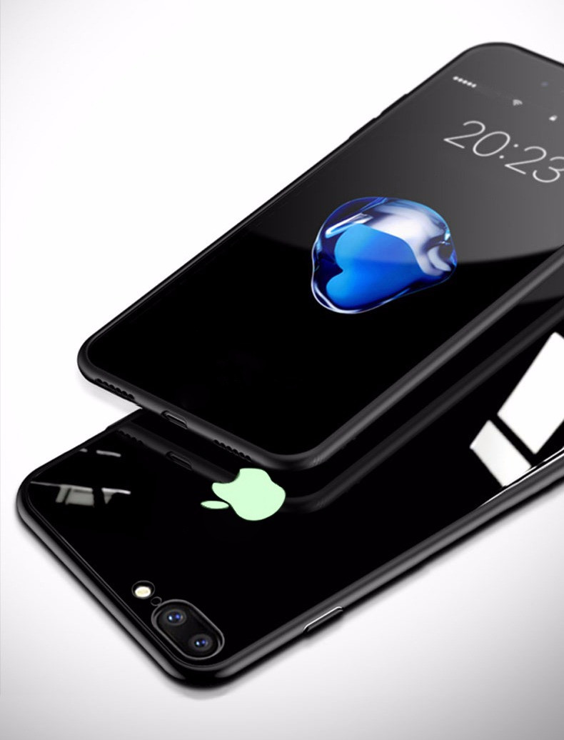 VAKU ® Apple iPhone 8 Plus Radium GLOW Light Illuminated Logo 3D ...